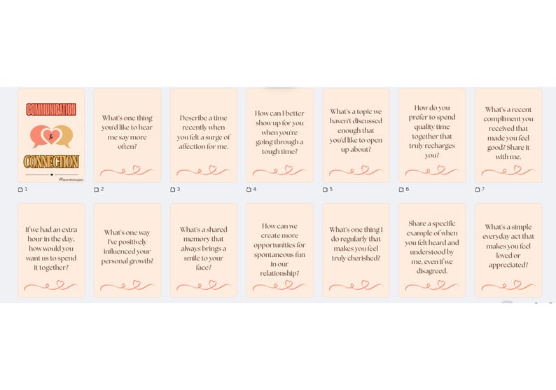 Couples Communication Card Game: Relationship Building Prompts (digital ...