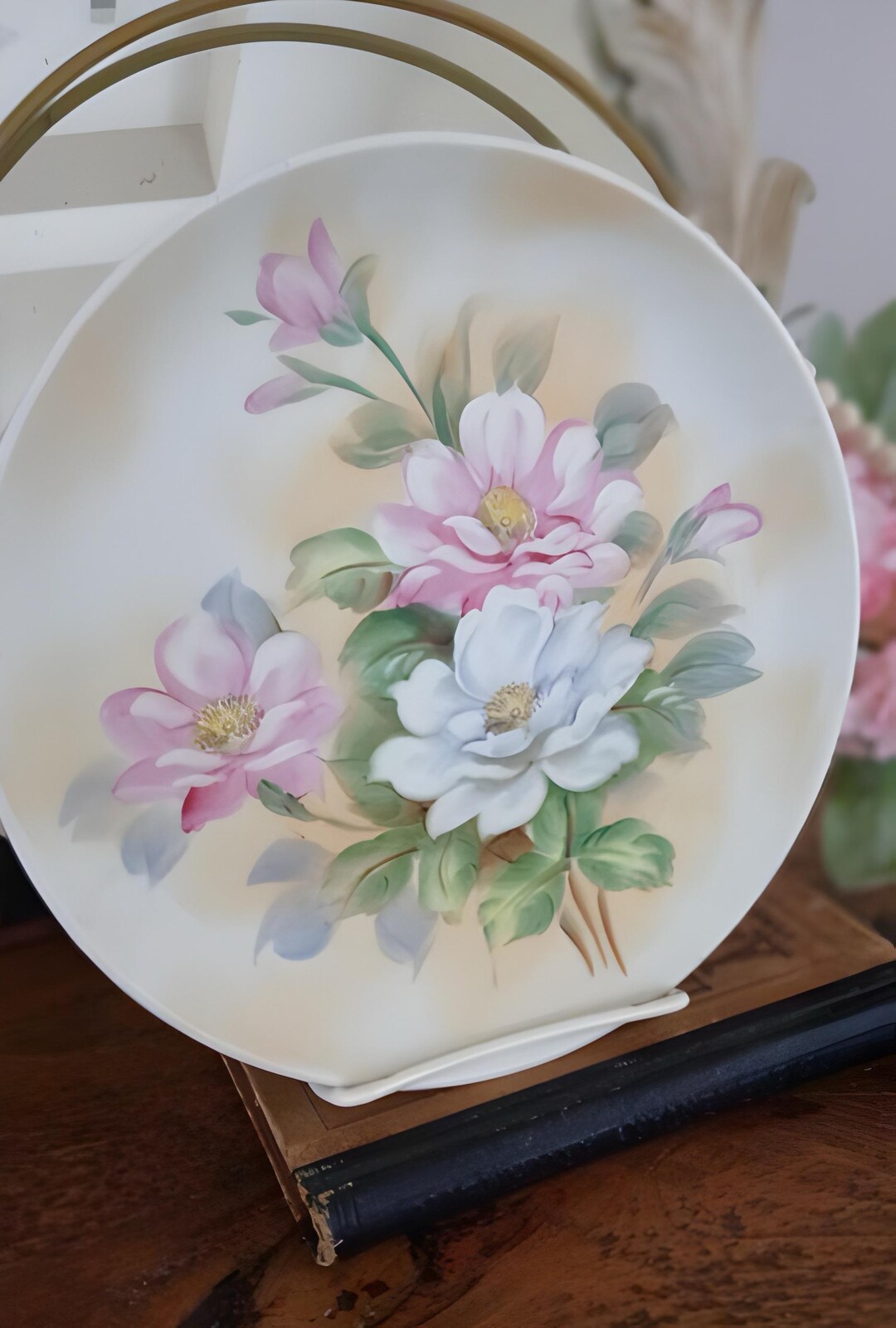 Vintage Home Decor - Antique Lefton Handpainted Porcelain Plate With ...