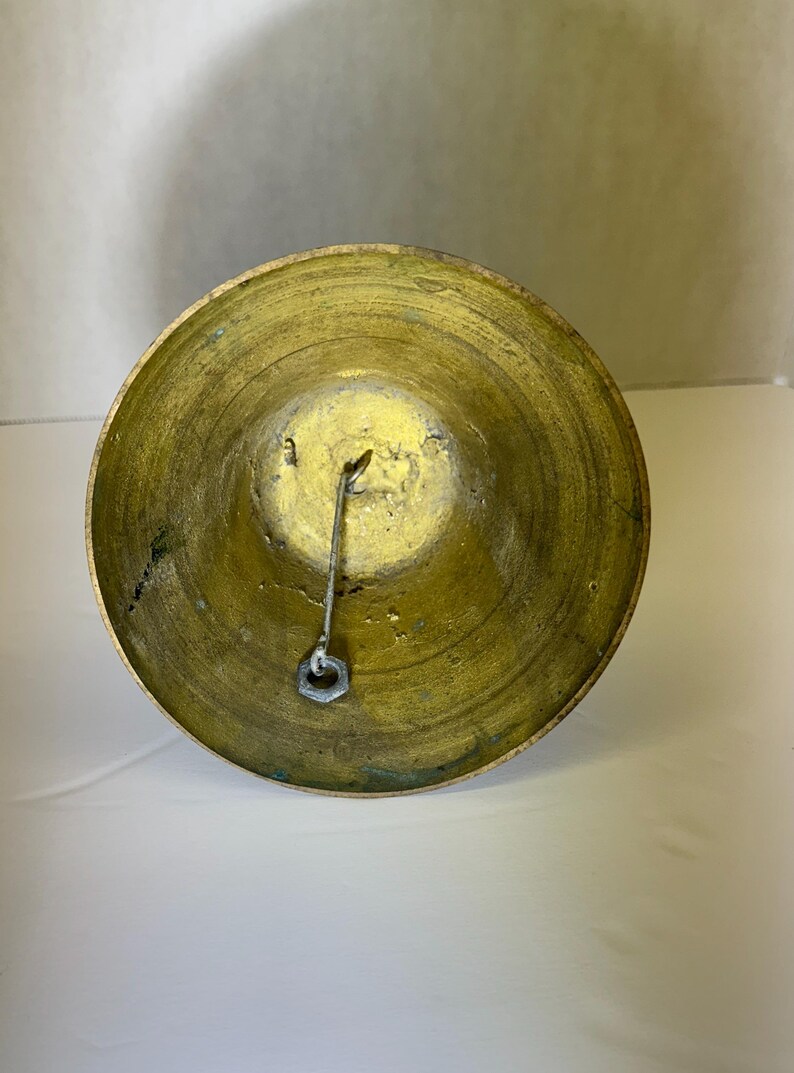 Vintage Brass Hand Bell With Wooden Handle, 10" School Bell - Etsy