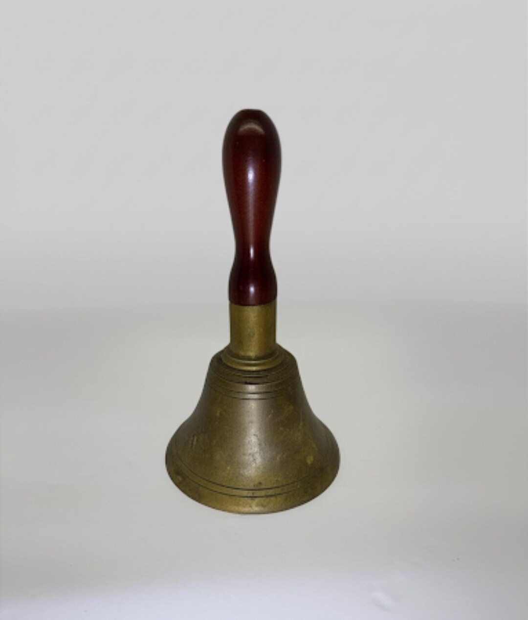 Vintage Brass Hand Bell With Wooden Handle, 10" School Bell - Etsy