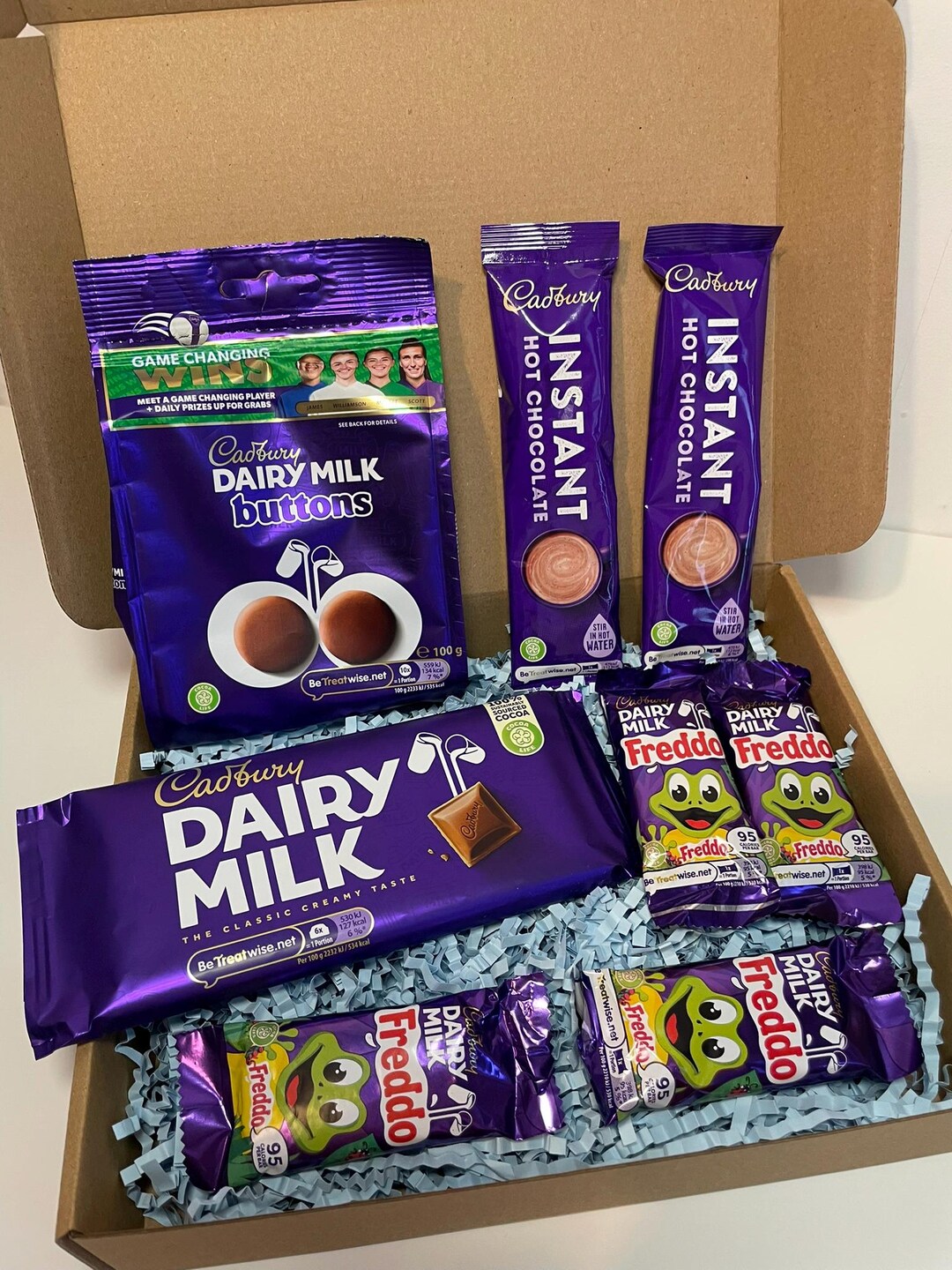 Cadbury Chocolate Gift Box | Dairy Milk Bars, Buttons, Freddos & Hot ...