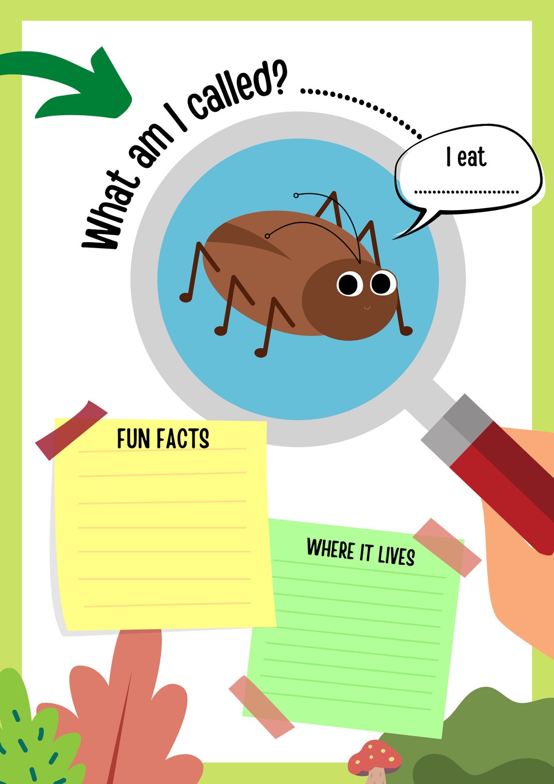 Insect Busy Book Printable Toddler Learning Preschool Activities ...