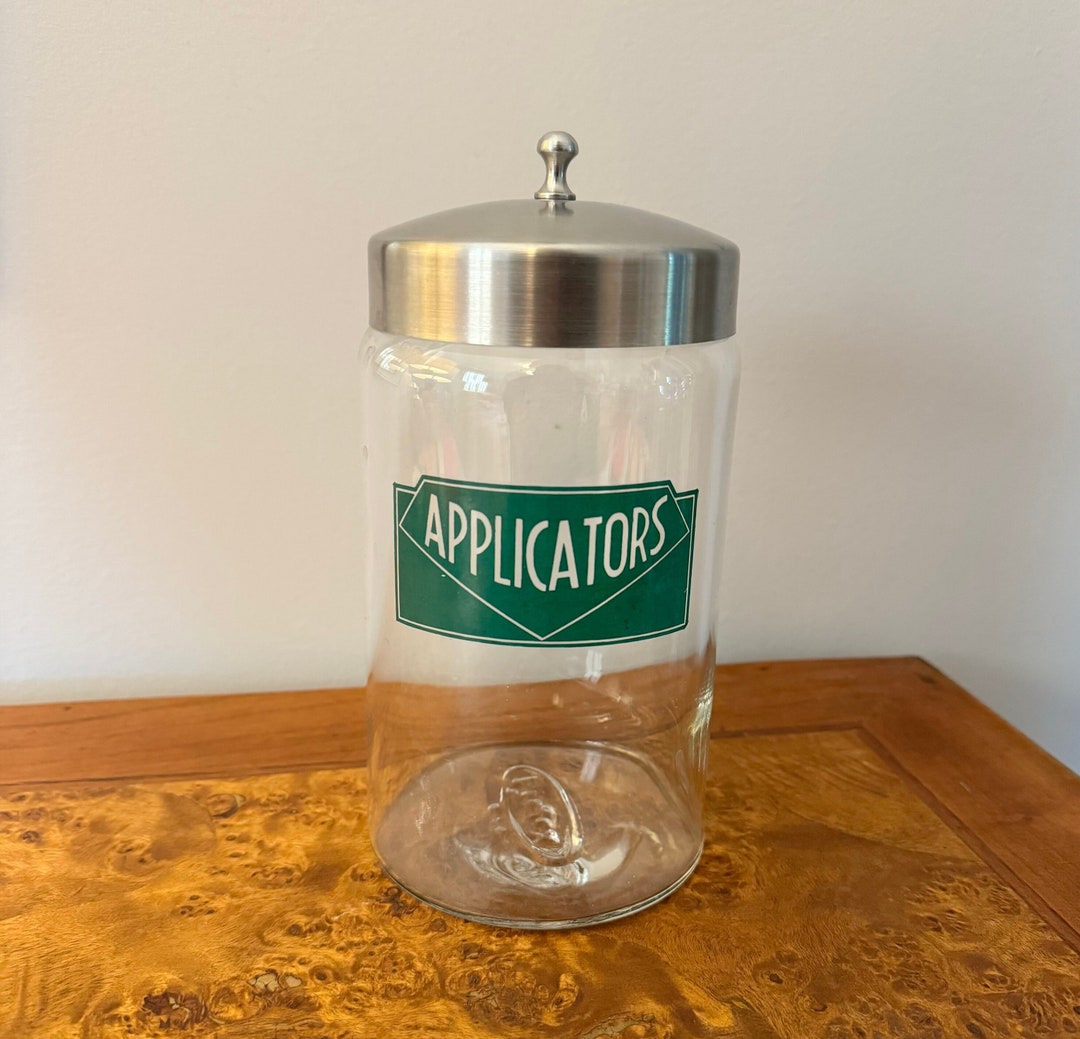 Vintage Profex Medical Applicator Jar With Stainless Lid - Etsy