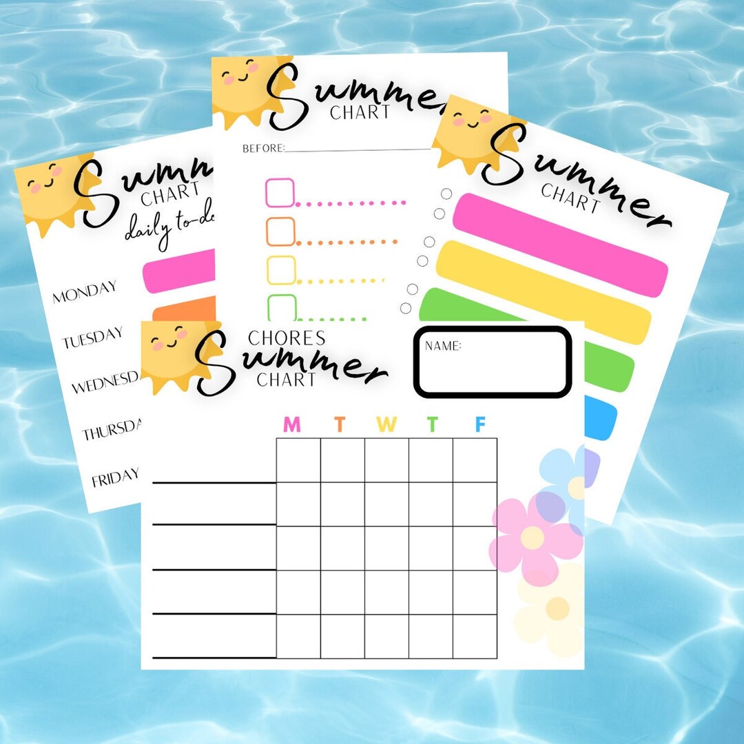 Summer Checklist, Kids Checklist, Summer Chores, Summer Rewards, Summer ...