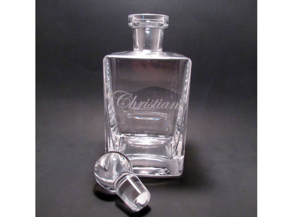 Personalized Etched Whiskey Decanter Scotch Decanter Groom - Etsy Personalized Etched Whiskey Decanter Scotch Decanter Groom - Etsy