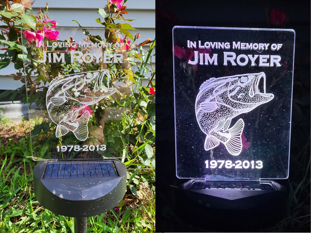 Memorial Solar Light - Personalized Memorial Gift - Lighted Grave ...