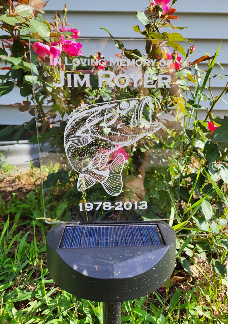 Memorial Solar Light - Personalized Memorial Gift - Lighted Grave ...
