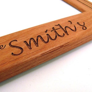Custom Laser Engraved Wood Picture Frame 5x7 - Etsy