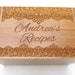 Personalized Recipe Box Lace Design Bamboo Recipe Box - Etsy