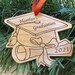 Personalized Graduation Ornament Custom Wooden Grad Ornament Graduation ...