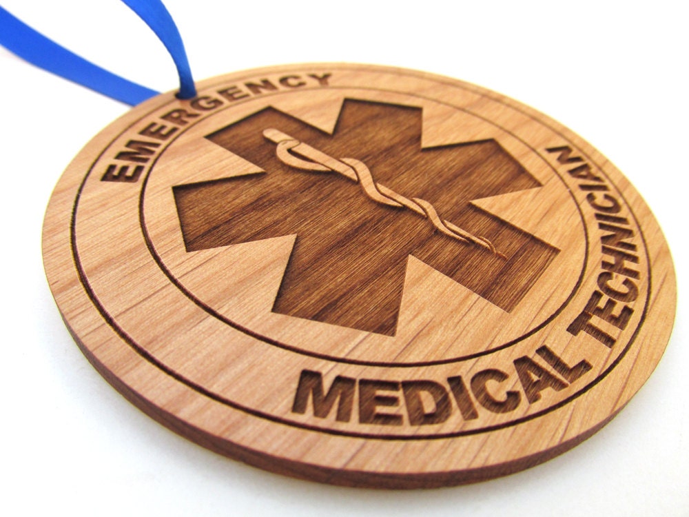 EMT Wooden Christmas Ornament - Paramedic Christmas Gift - Personalized ...