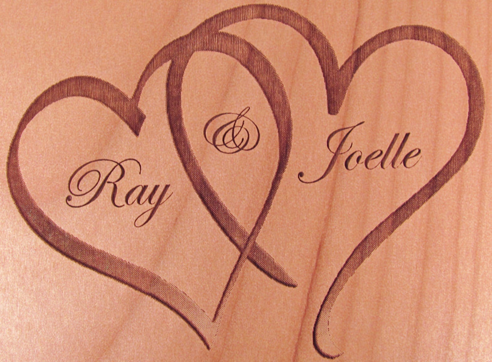 Personalized Wooden Valentine's Day Card Real Wood - Etsy