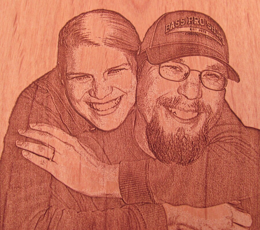 Personalized Real Wood Photo Greeting Card - Customized With Your Photo ...