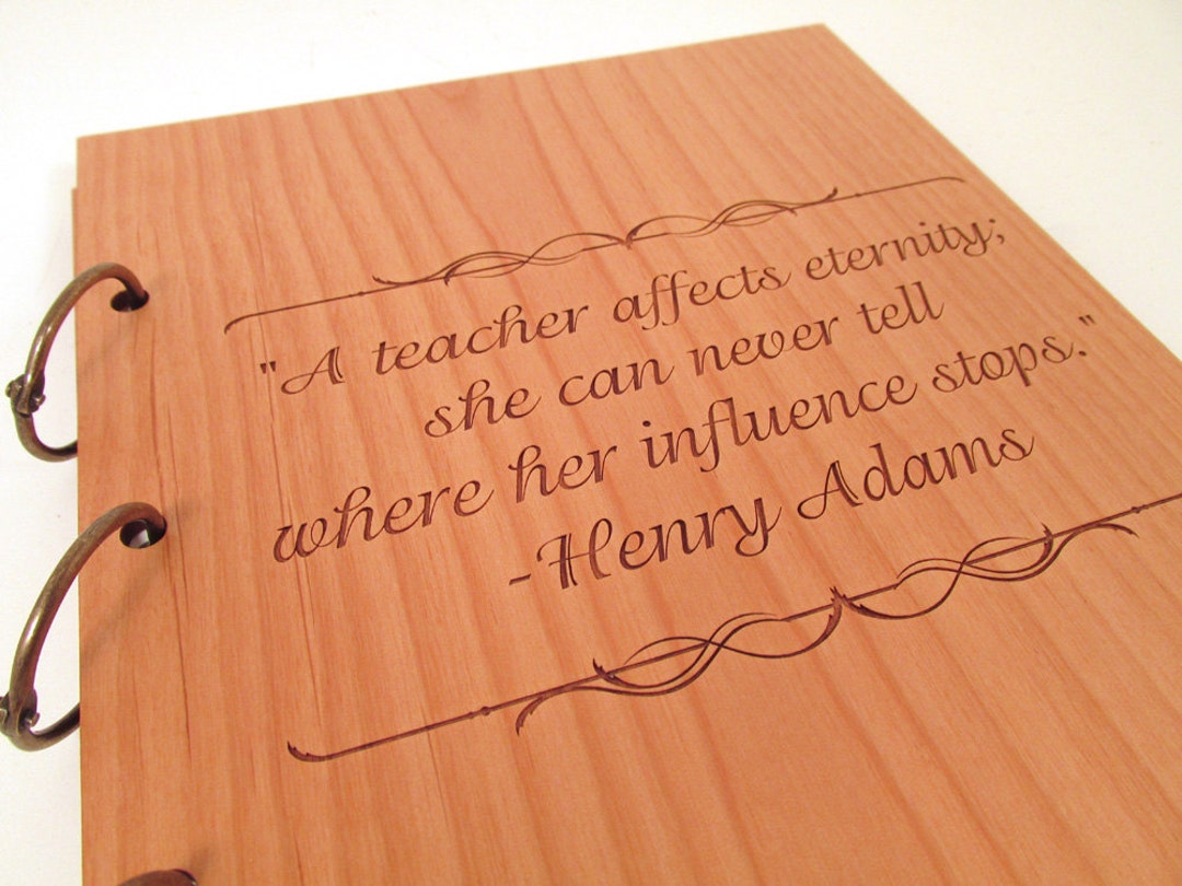 Custom Wooden Book - Choose Your Quote or Wording - Etsy