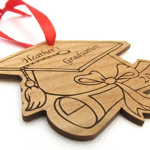 Personalized Graduation Ornament - Custom Wooden Grad Ornament ...