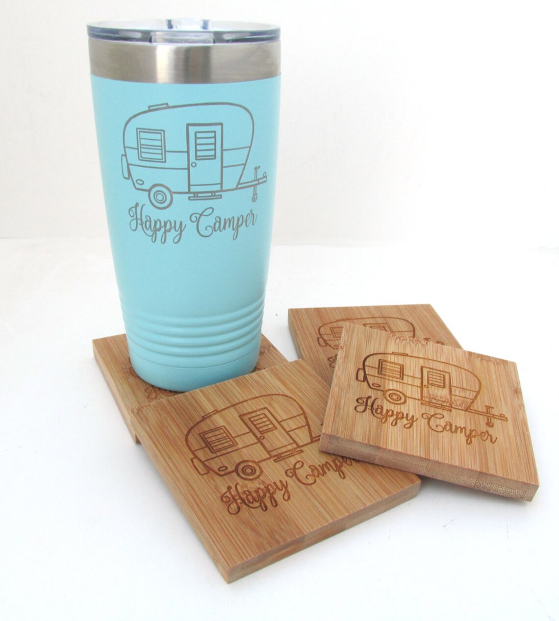 Happy Camper Gift Set Camping Cup Camping Tumbler | Etsy