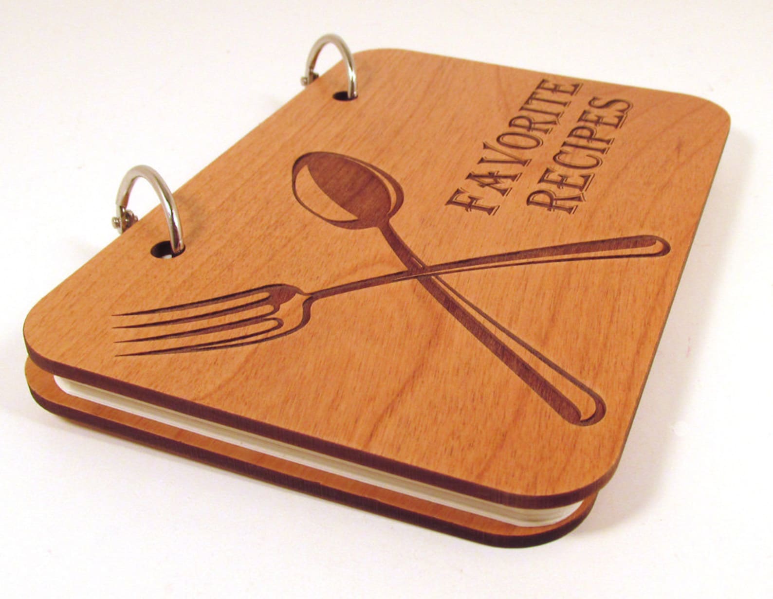 Wooden Recipe Book Favorites Real Wood Covers - Etsy