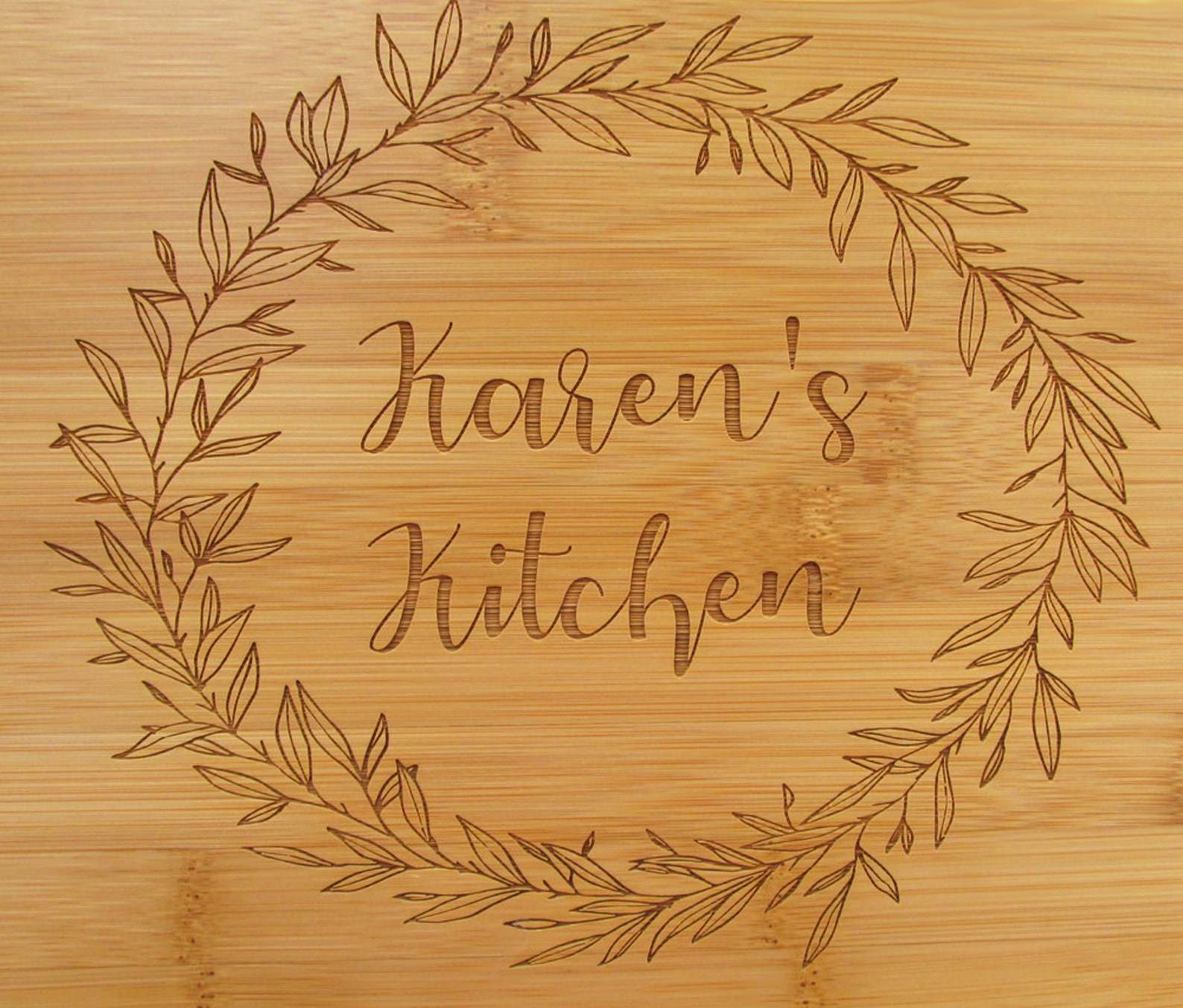 Personalized Cookbook Stand Engraved Bamboo Recipe Stand - Etsy