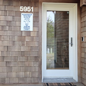 Custom Acrylic Sign - Outdoor Plastic Sign - House Sign - Personalized ...