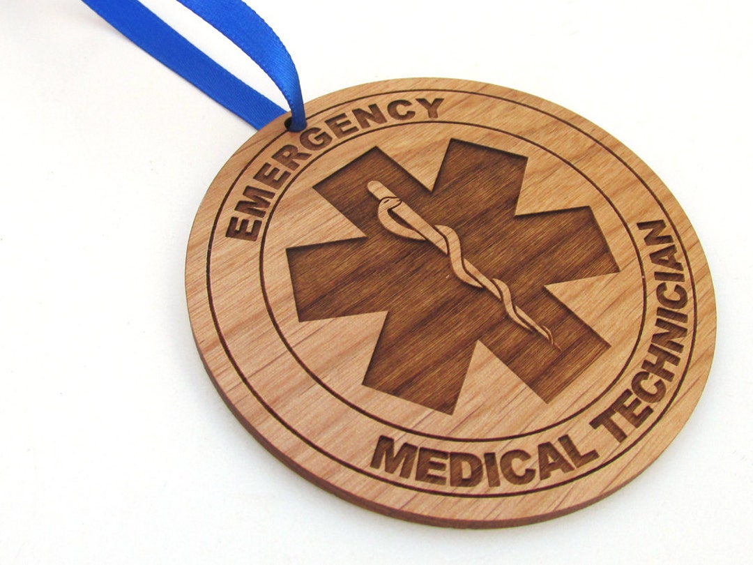 EMT Wooden Christmas Ornament - Paramedic Christmas Gift - Personalized ...