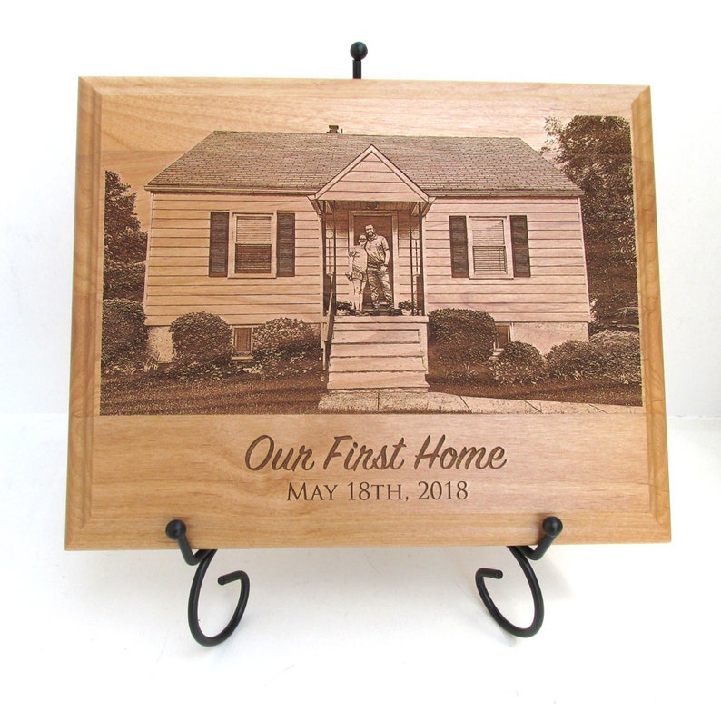 Housewarming Gift New Home Photo Wood Plaque Sign Custom - Etsy