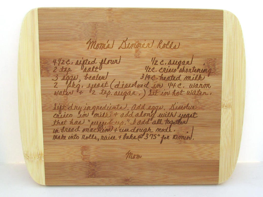 Handwriting Cutting Board Engraved With Your Handwriting - Personalized ...