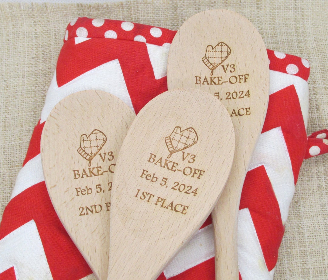 Bake off Spoon - Personalized Wooden Spoon - Wood Spoon Award (1 Spoon ...