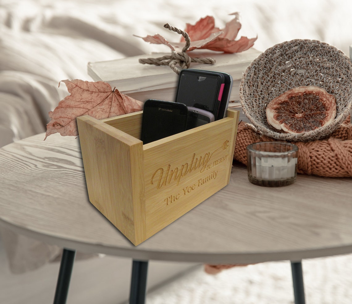 Unplug Family Cell Phone Box Personalized Cell Phone Box - Etsy