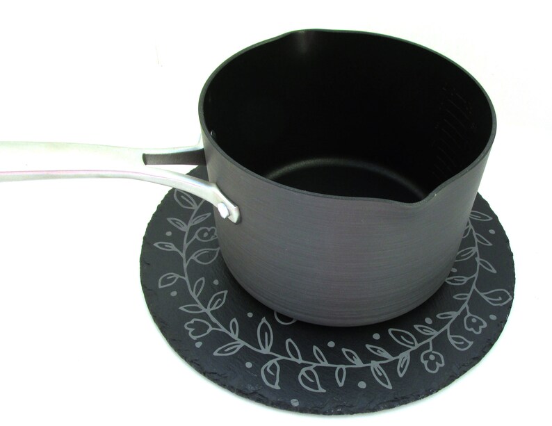 Slate Trivet - Slate Hot Pad - Slate Pot Holder - Bless This Kitchen - Etsy