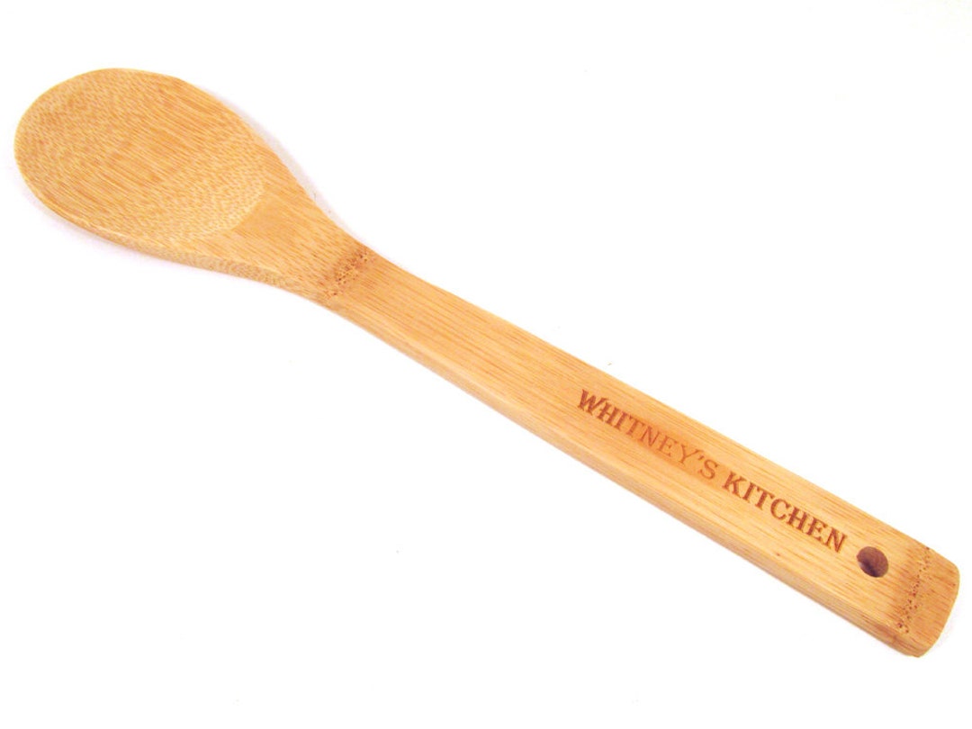 Personalized Bamboo Spoon - Engraved Custom Wooden Spoon (1 Spoon) - Etsy