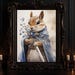 Squirrel Knight Printable Wall Art – Fantasy Woodland Warrior Holding ...