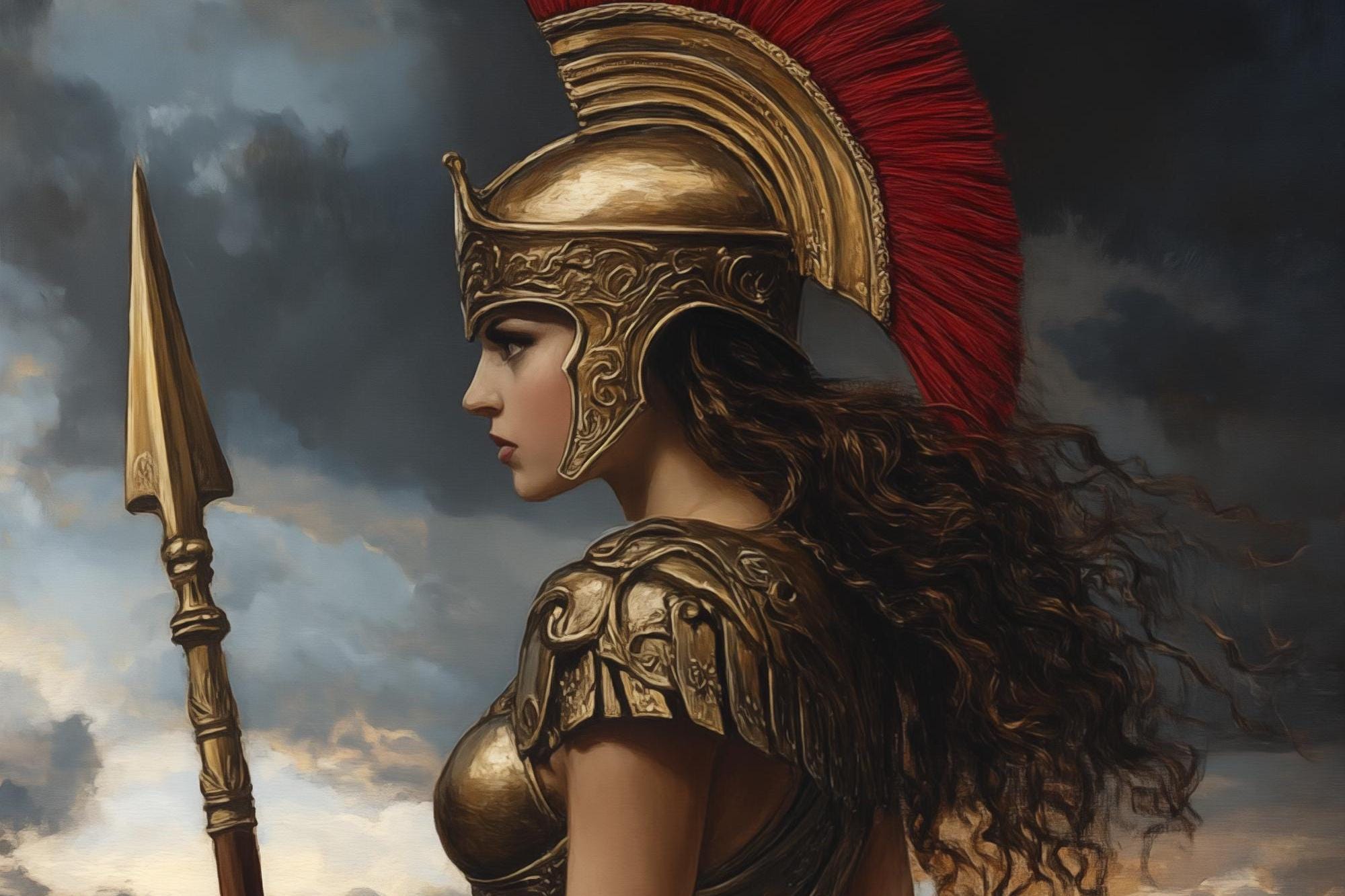 Athena Prints Mythos Greek God Art Print Wall Decor Vintage Style Mythology Poster Greek Decor ...