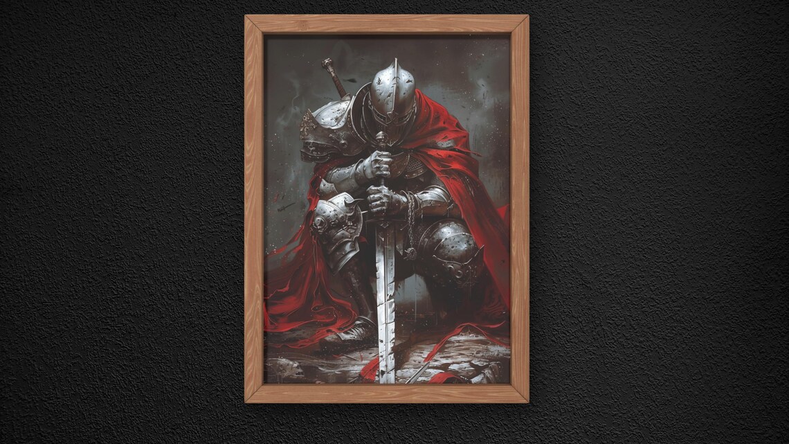 Enchanting Medieval Castle Print: Gothic Fantasy Wall Art for Dark ...