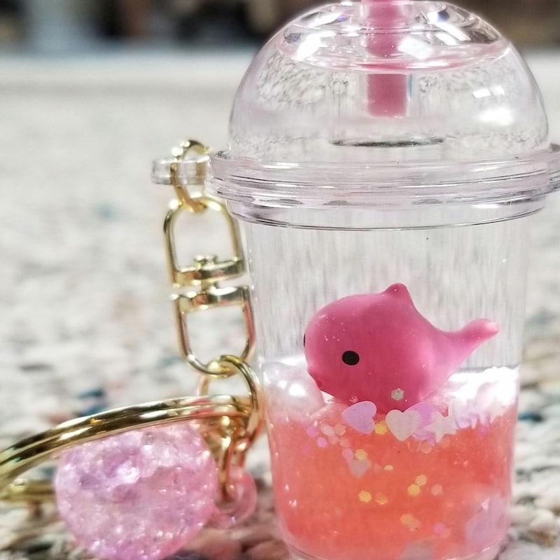 Liquid Keychain - Etsy