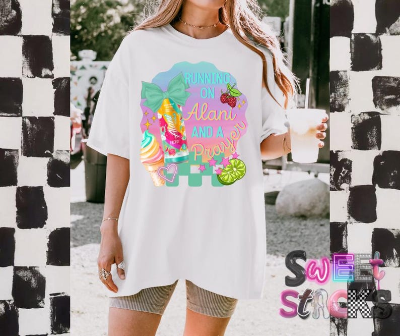 Alani PNG, Running on Alani and a Prayer PNG - Etsy