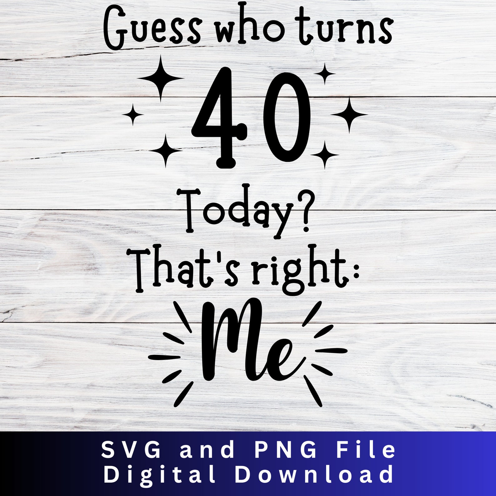 40th Birthday SVG, 40th Birthday PNG, 40th Svg, 40th Birthday Svg Png ...