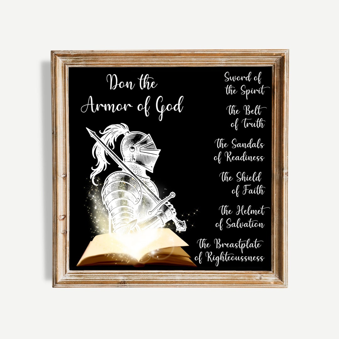 Armor of God Wall Art, Armor of God Print, Armor of God Digital ...