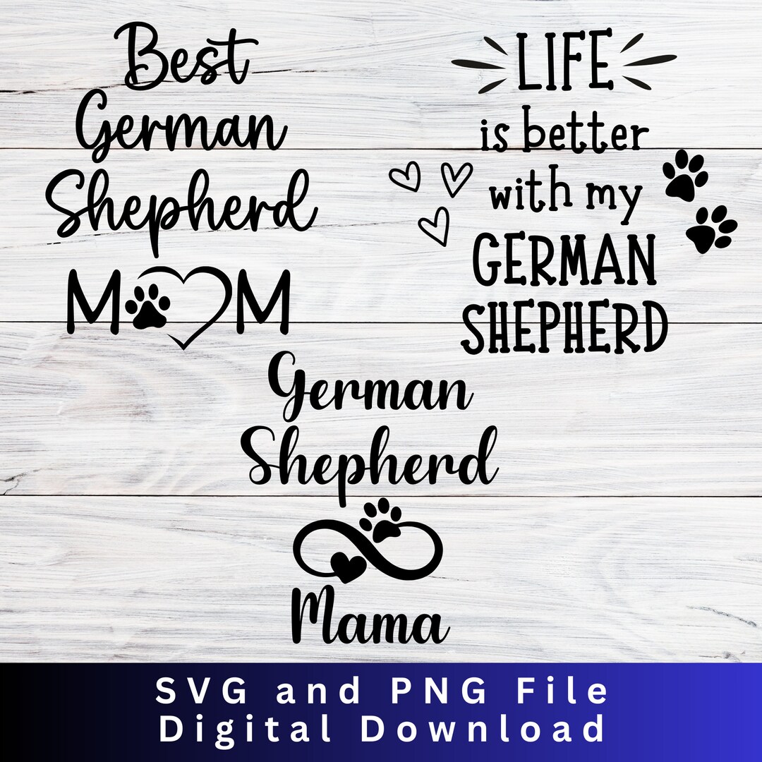 German Shepherd Mom PNG, German Shepherd Mom SVG, GSD Mom Mama Svg Png ...