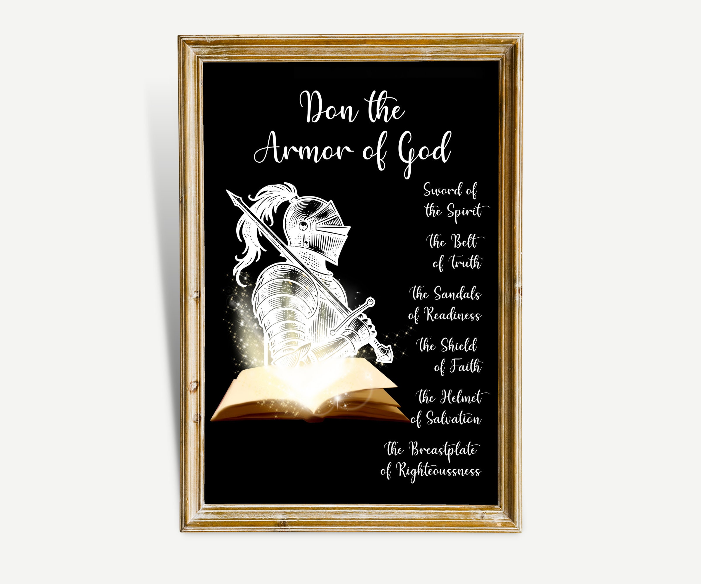 Armor of God Wall Art, Armor of God Print, Armor of God Digital ...