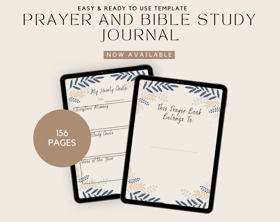 Prayer and Bible Study Journal Set, Gratitude Daily Journal, Devotional ...