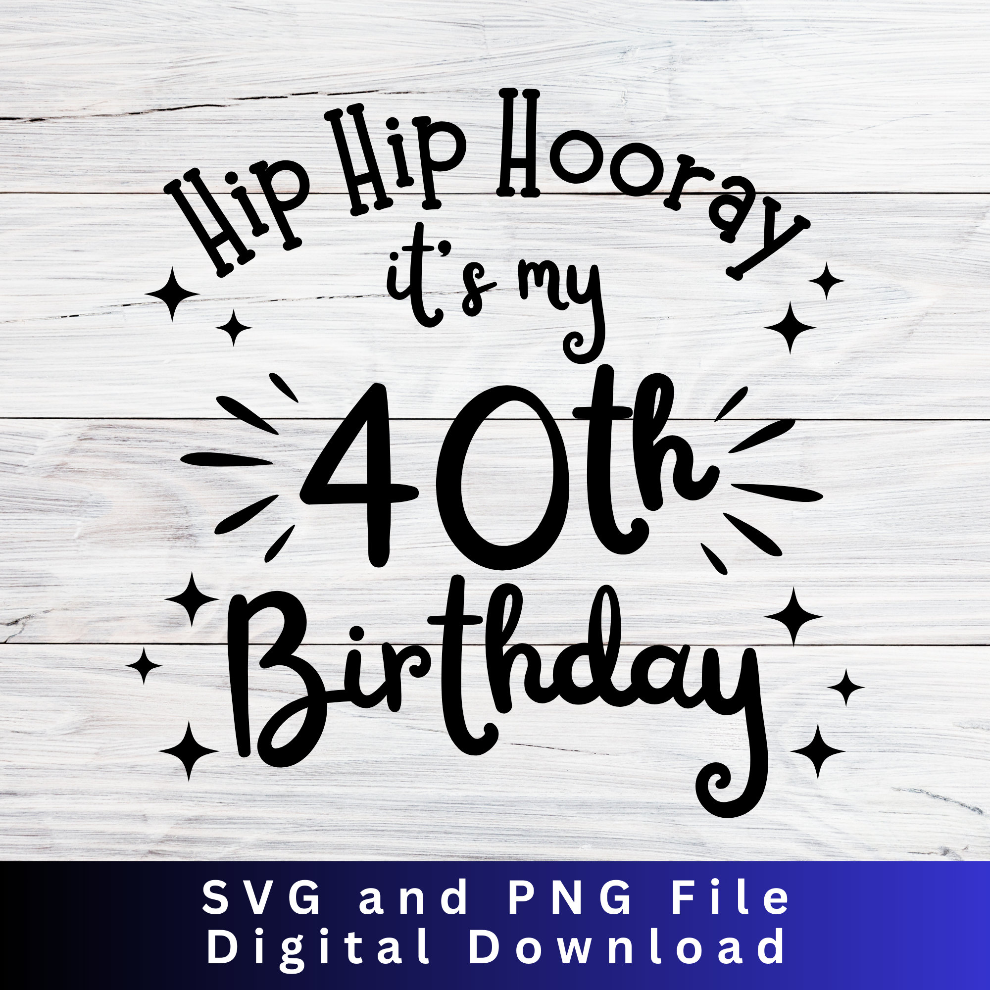 40th Birthday SVG, 40th Birthday PNG, 40th Svg, 40th Birthday Svg Png ...