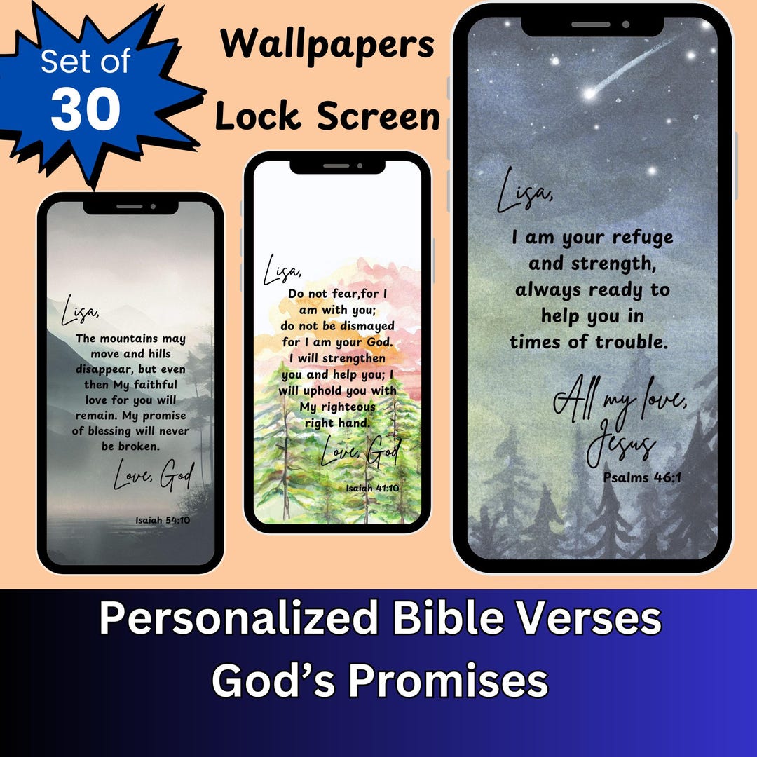 Personalized Bible Verses Gift, Gods Love, God's Love, Encouraging ...