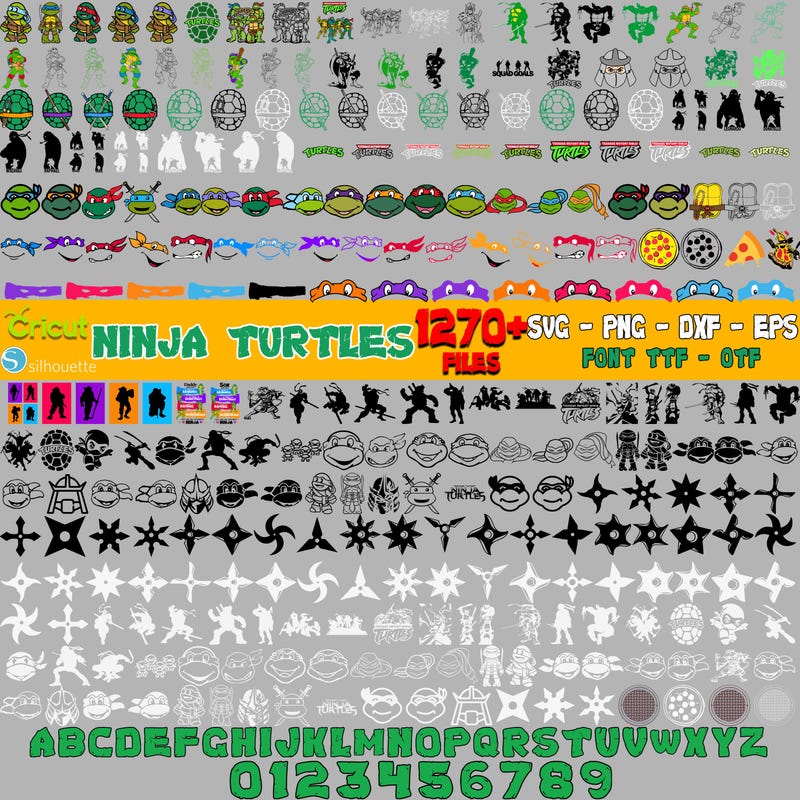 Ninja Turtles Cricut Design - Etsy