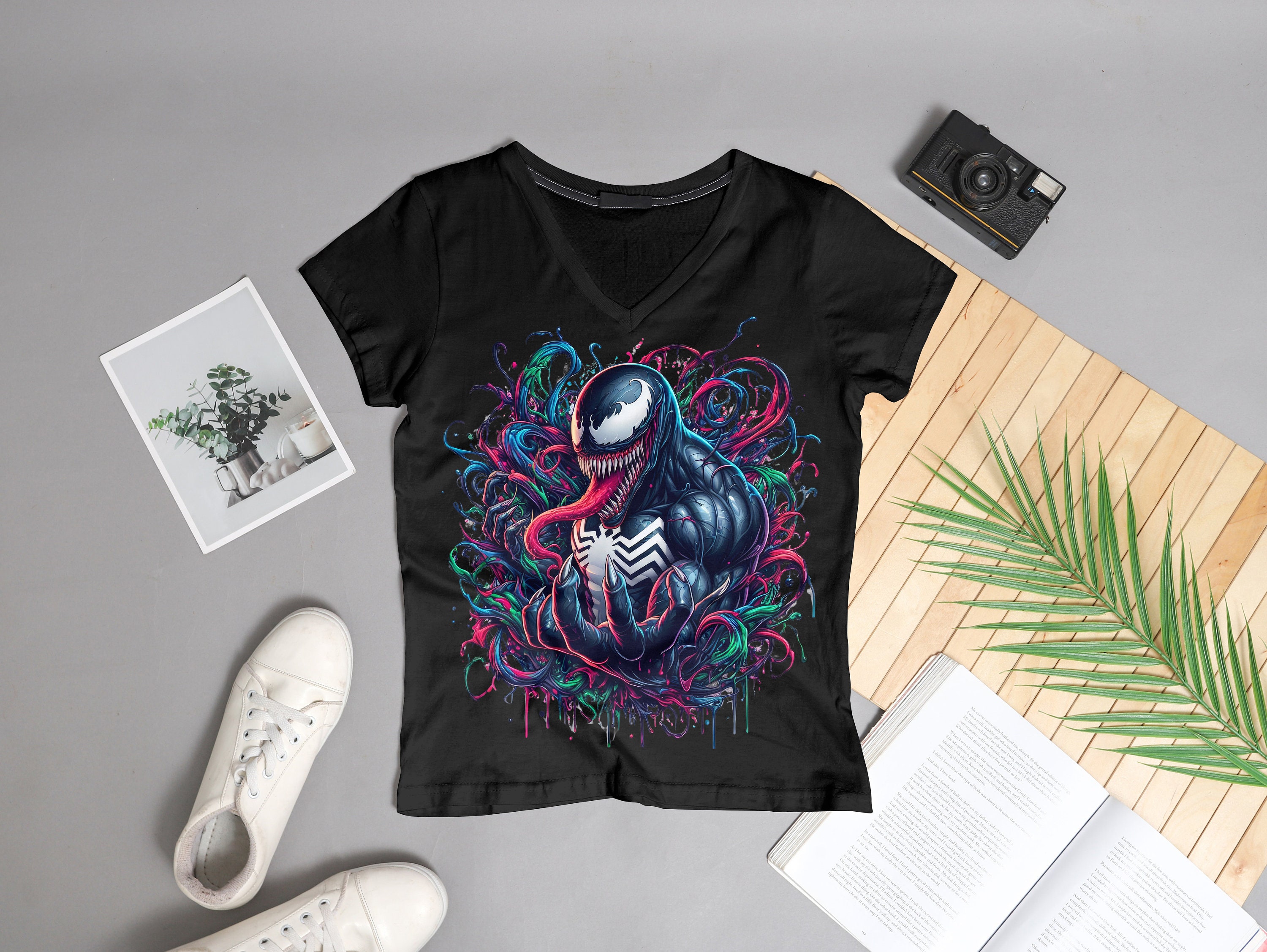 4 Venom Splash and Watercolor Clipart Sublimation PNG Files | High ...