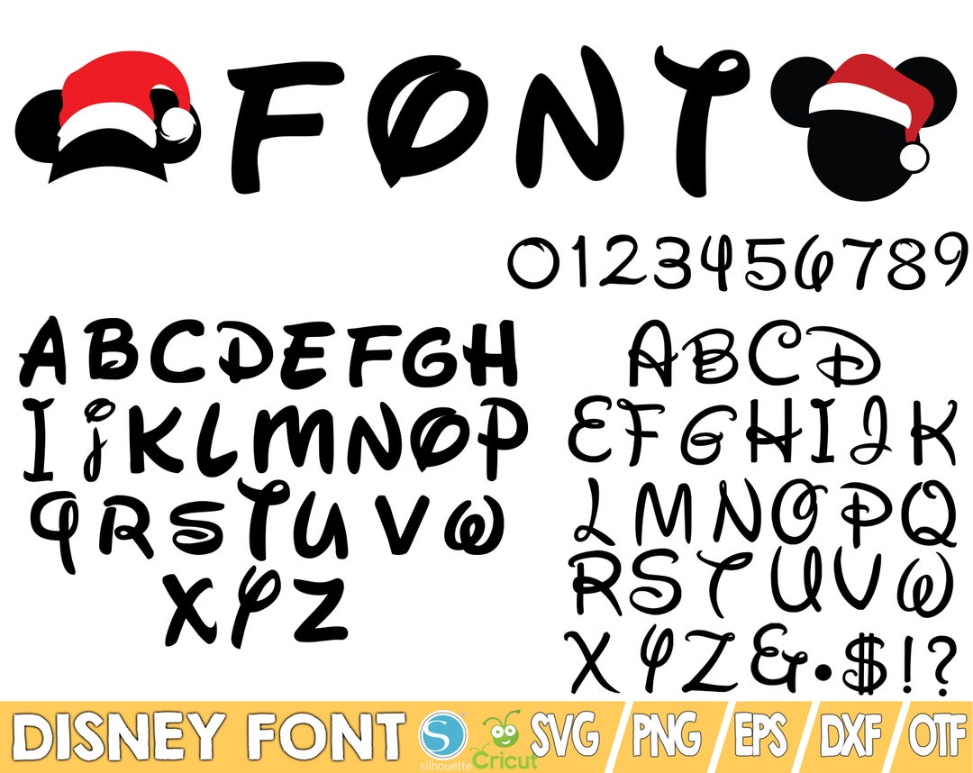 65+ Mickey Letter Alphabet Font Svg Bundle Layered Item, Clipart ...