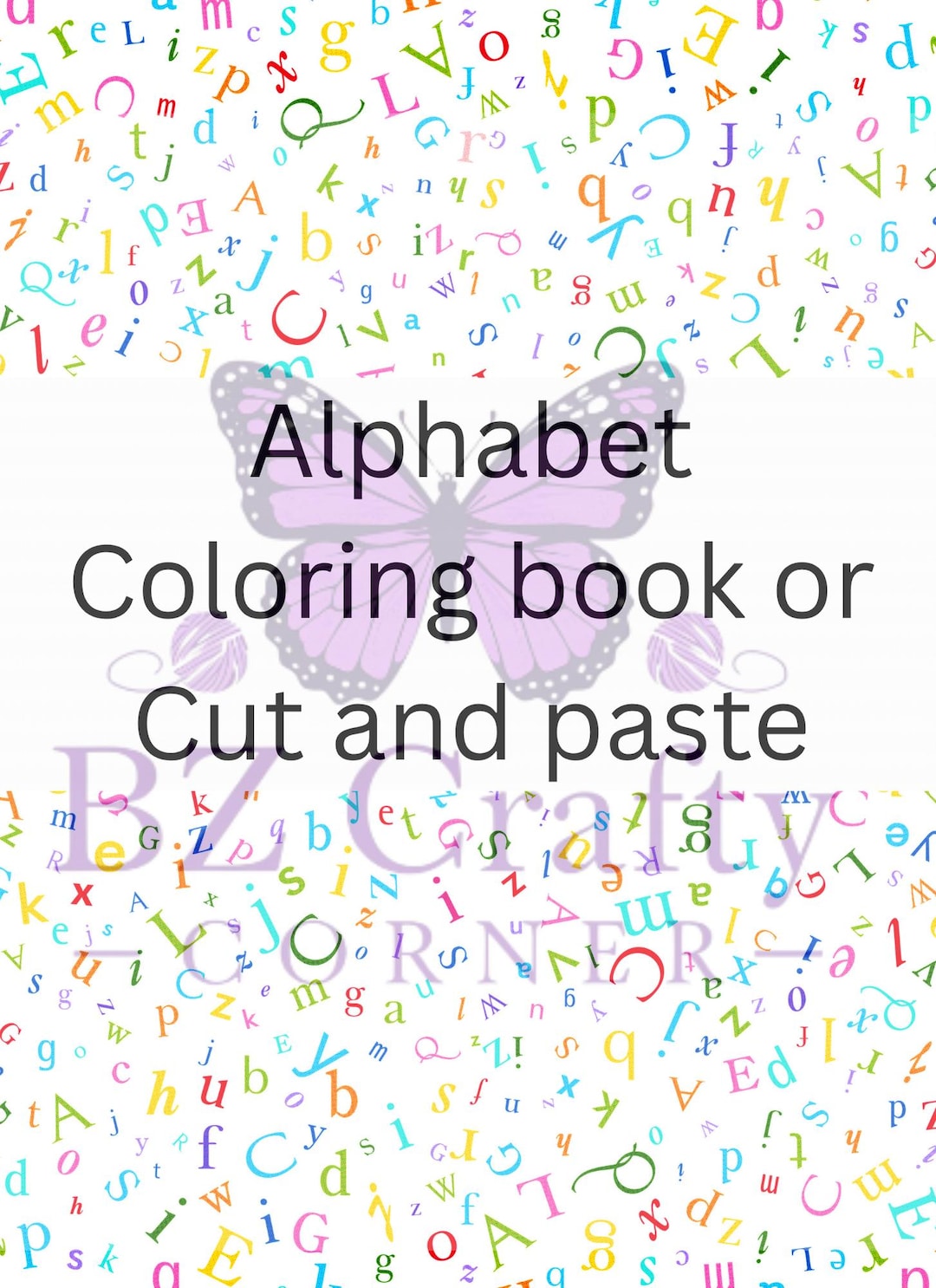 Alphabet Coloring and Cut-and-paste Book | Preschool and Kindergarten ...