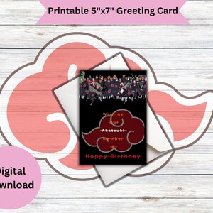 Naruto Birthday Card - Etsy