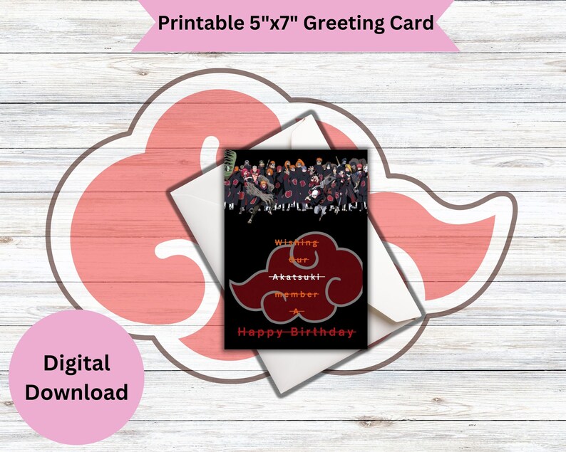 Naruto Birthday Card - Etsy