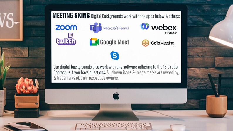 Zoom Digital Background of Classic Light Blue Shelves for Online ...