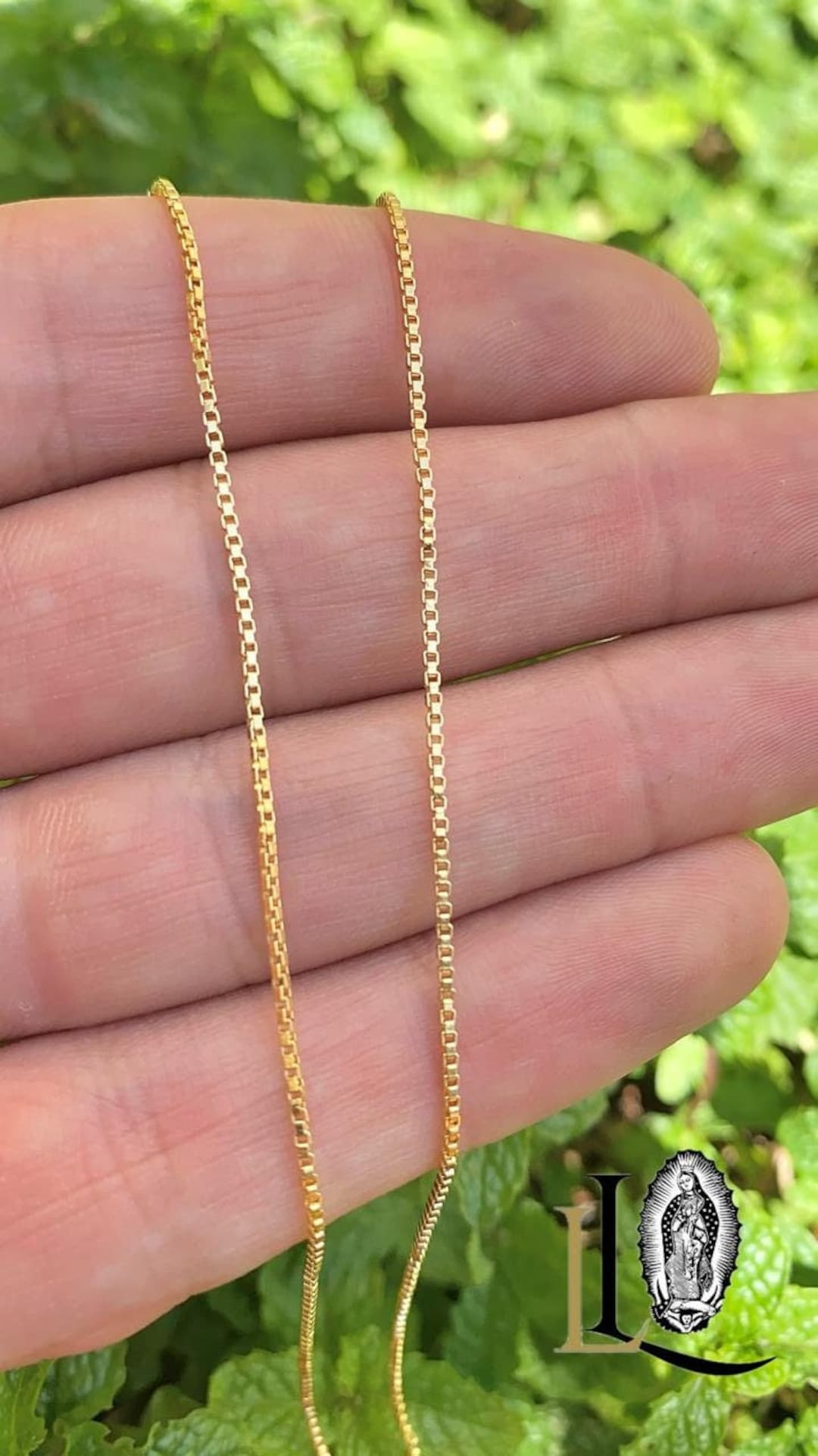 14K Gold Filled Box Link Chain for Baby Kids Girls Boys Jewelry ...
